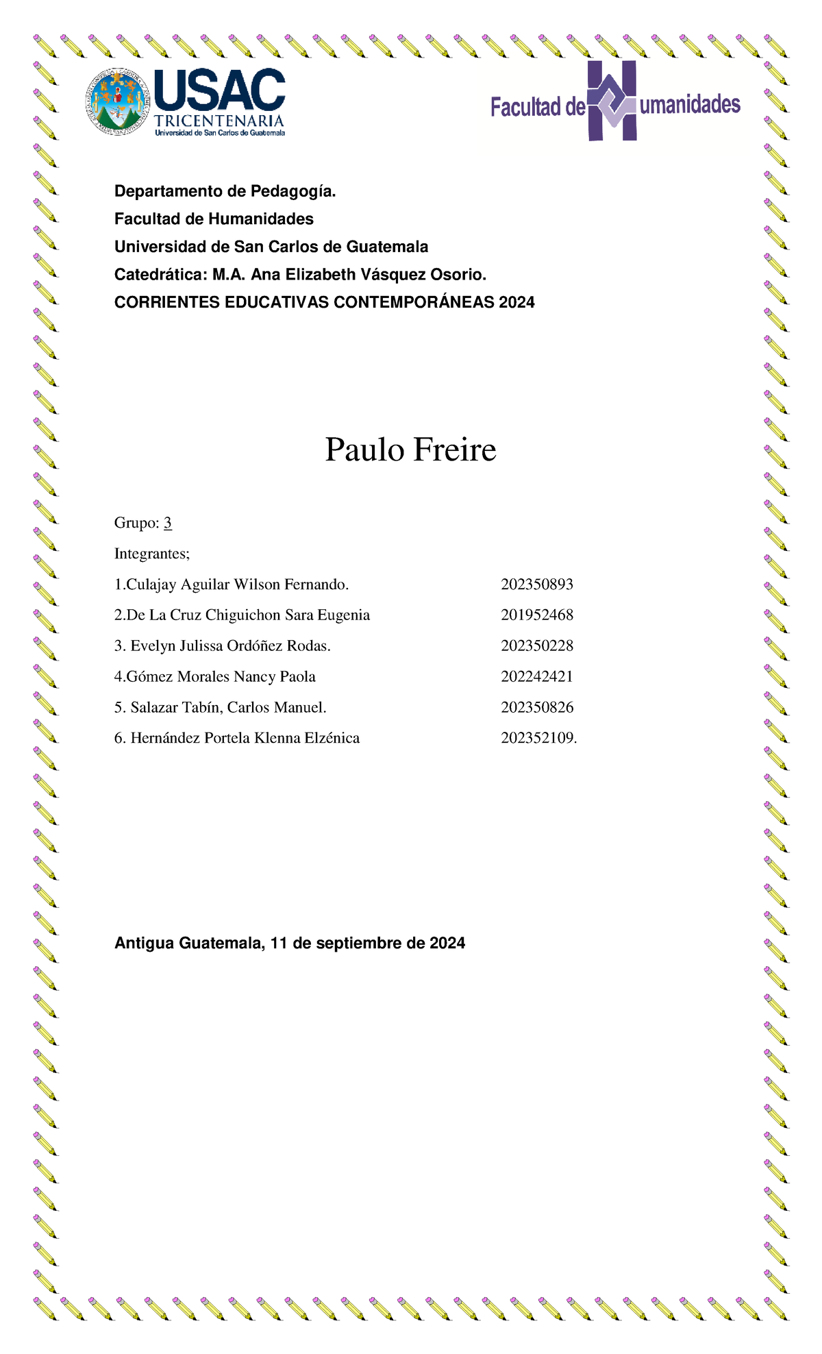 Pualo Freire - Pedagogía del oprimido - Departamento de Pedagogía ...