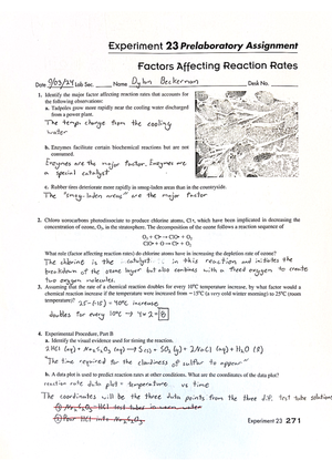 Experiment 34 - An Equilibrium Constant - Experiment 34 An Equilibrium ...