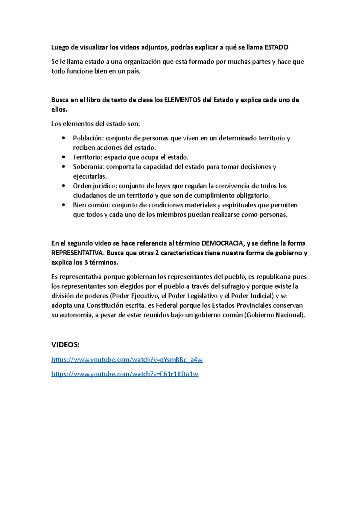 El Estado - Trabajo pedido por Walp FASTA - Luego de visualizar los ...