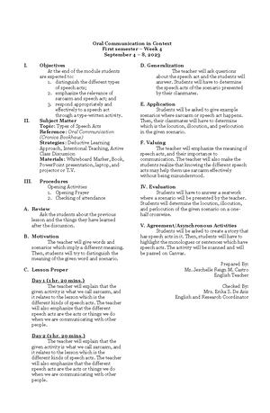 DLP JHS Demo Teaching - detailed lesson plan - DETAILED LESSON PLAN IN ...