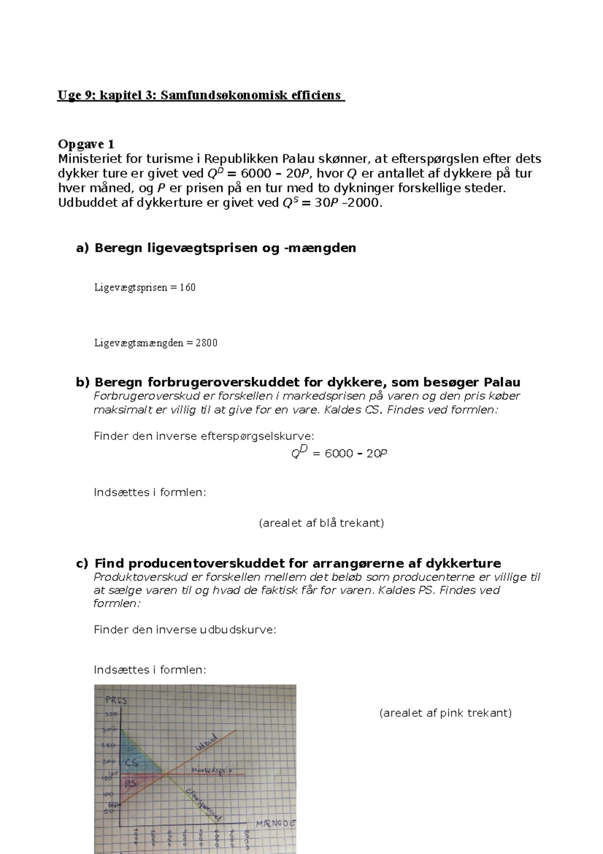 (2) samfundsøkonomisk efficiens - Uge 9; kapitel 3: Samfundsøkonomisk ...