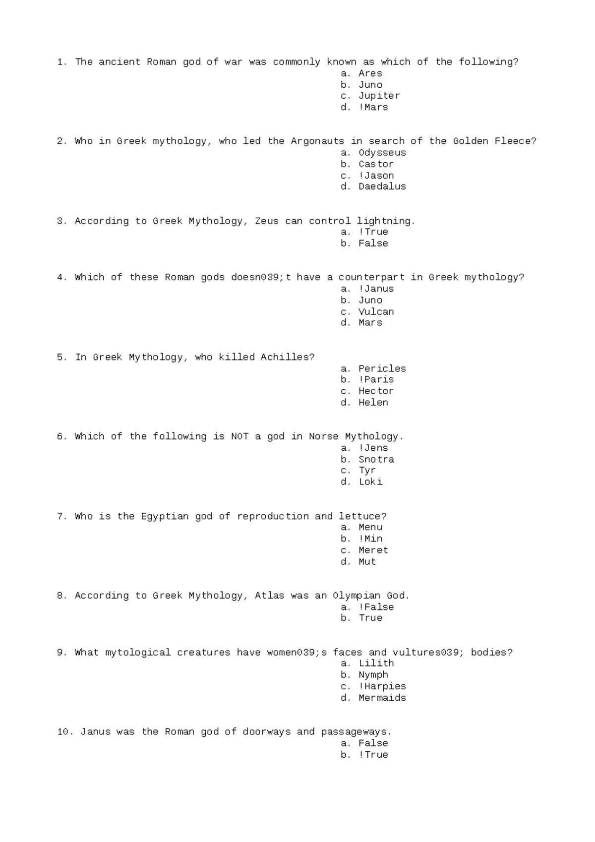 LAW209-Lab-10 - Everything you need to know - The ancient Roman god of ...