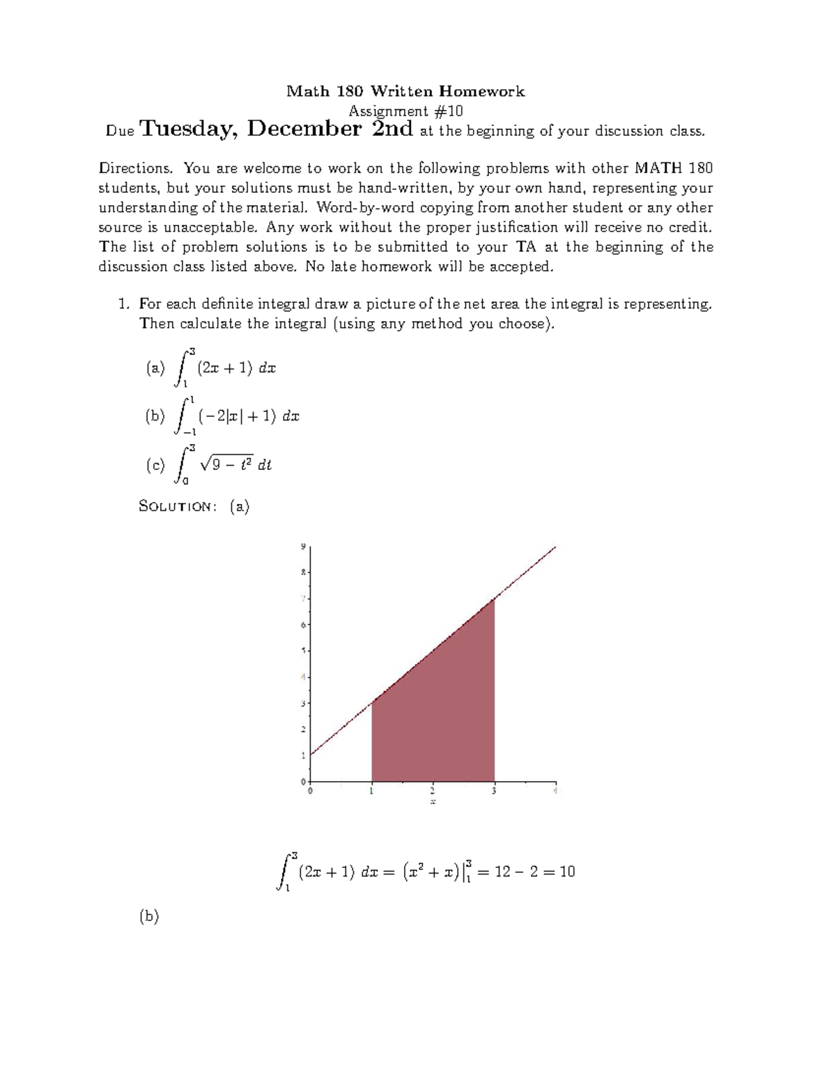 Math 180 Written Homework Solutions 10 - Due Tuesday, Math 180 Written ...