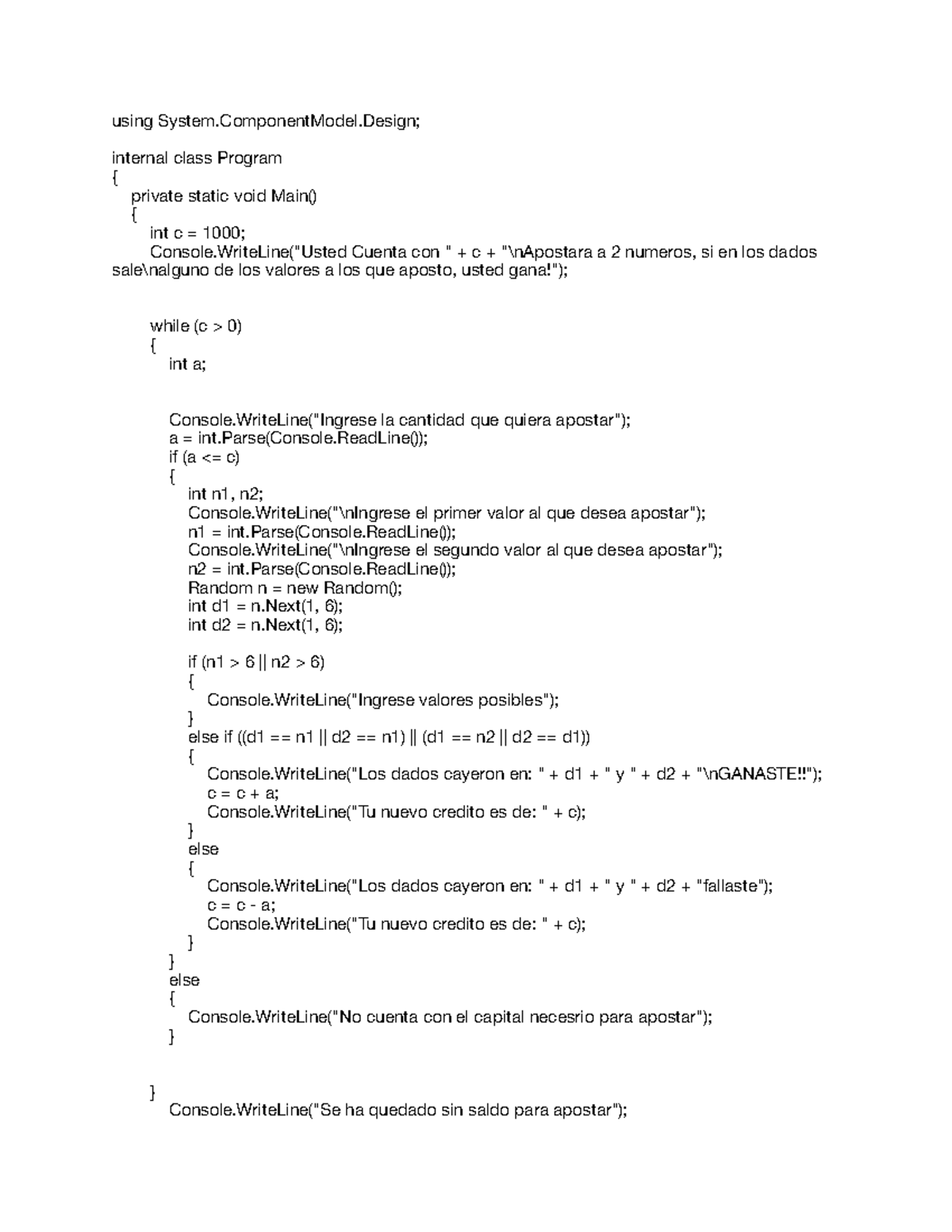 Actividad 7 pro - using System.ComponentModel; internal class Program ...