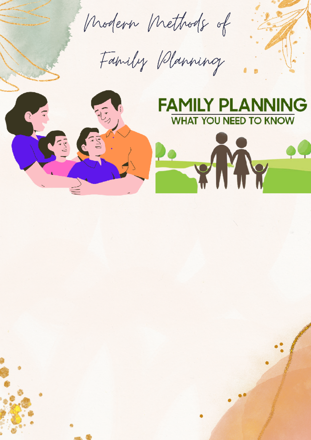 Contraceptives-1 - Notes for Family Planning - Education - Modern ...