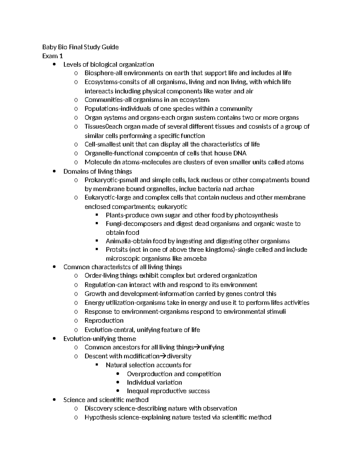 Baby Bio Final Study Guide - Inert gases (column 8) is unreactive ...
