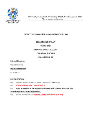 PLEA Explanation IN Terms OF S115 - LCCL201 - Studocu