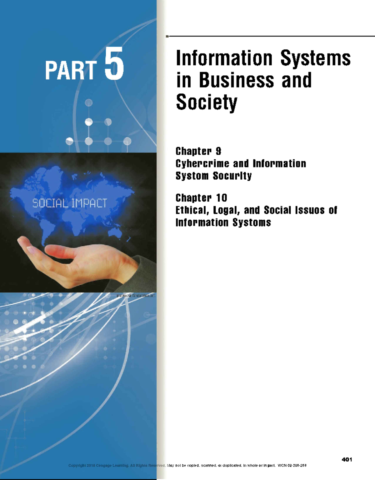 Chapter 09 - PART 5 Information Systems in Business and Society Chapter ...