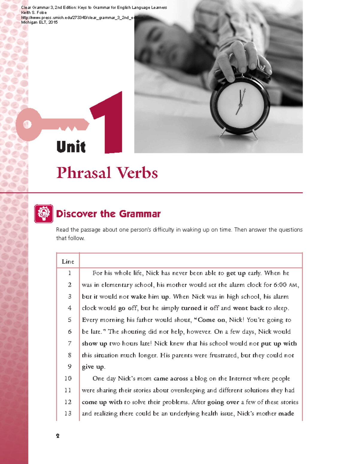 English Phrasal Verbs - Unit 1 Phrasal Verbs 2 Discover the Grammar ...