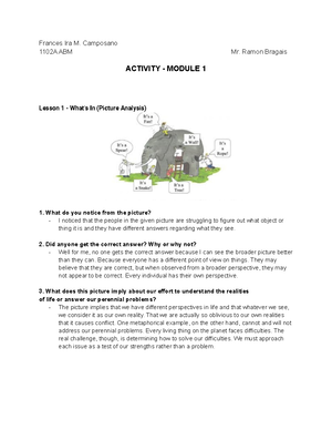 IPHP Lesson 1 from M1 - Distinguish a holistic perspective from a ...