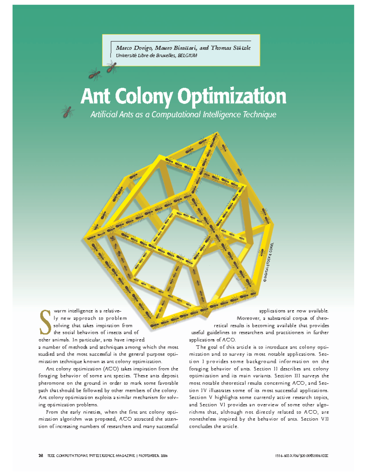 ACO- Algorithm-paper - paper - Marco Dorigo, Mauro Birattari, and ...