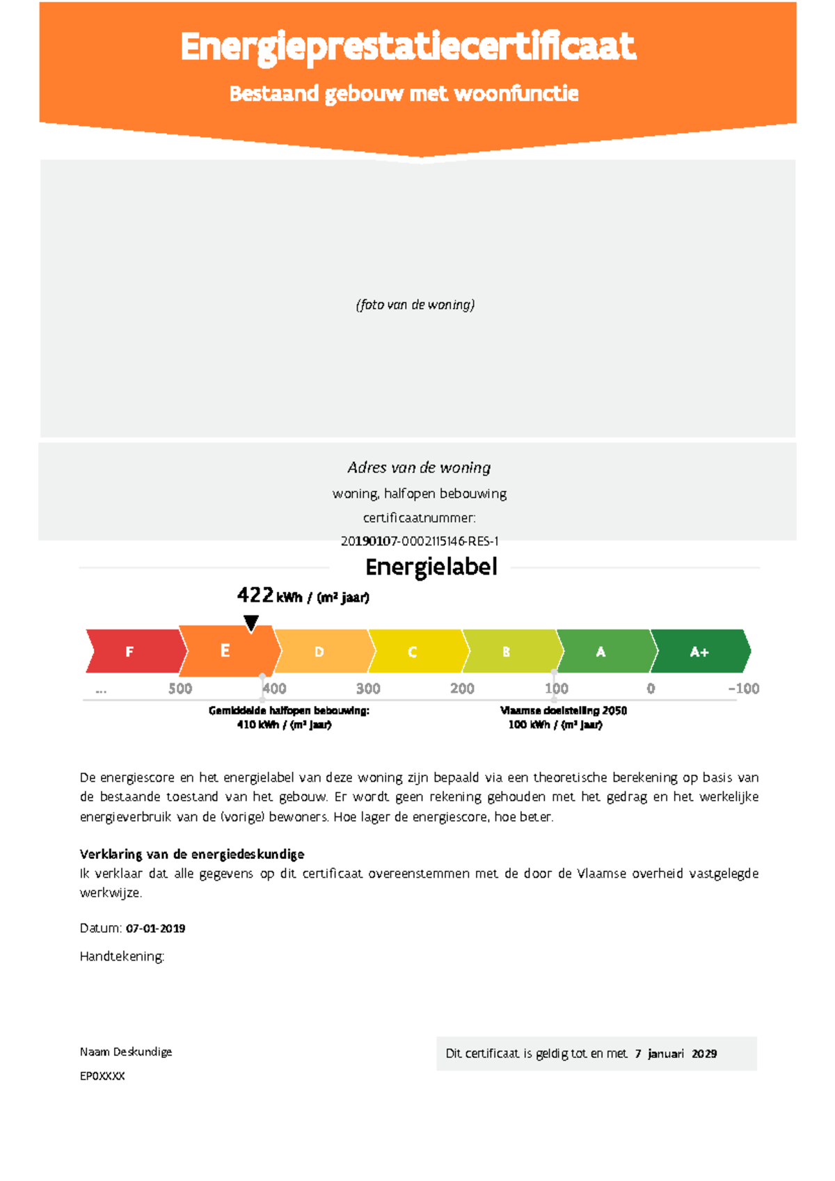 1. EPC voorbeeld bestaande woning met woonfunctie - Vastgoed Advanced ...