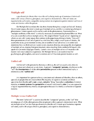 GE1 Module 6 - Physical Self - Understanding the Self - PangSU - Studocu
