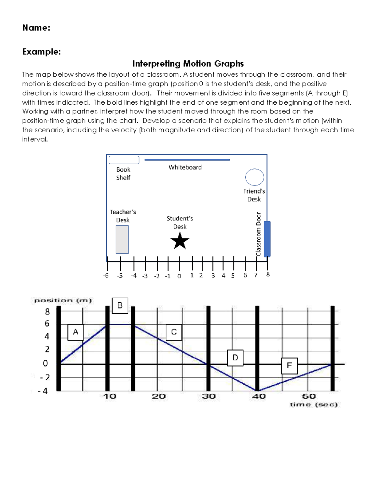 Copy of Motion Graphs 2 days - Google Docs - Name: Example ...