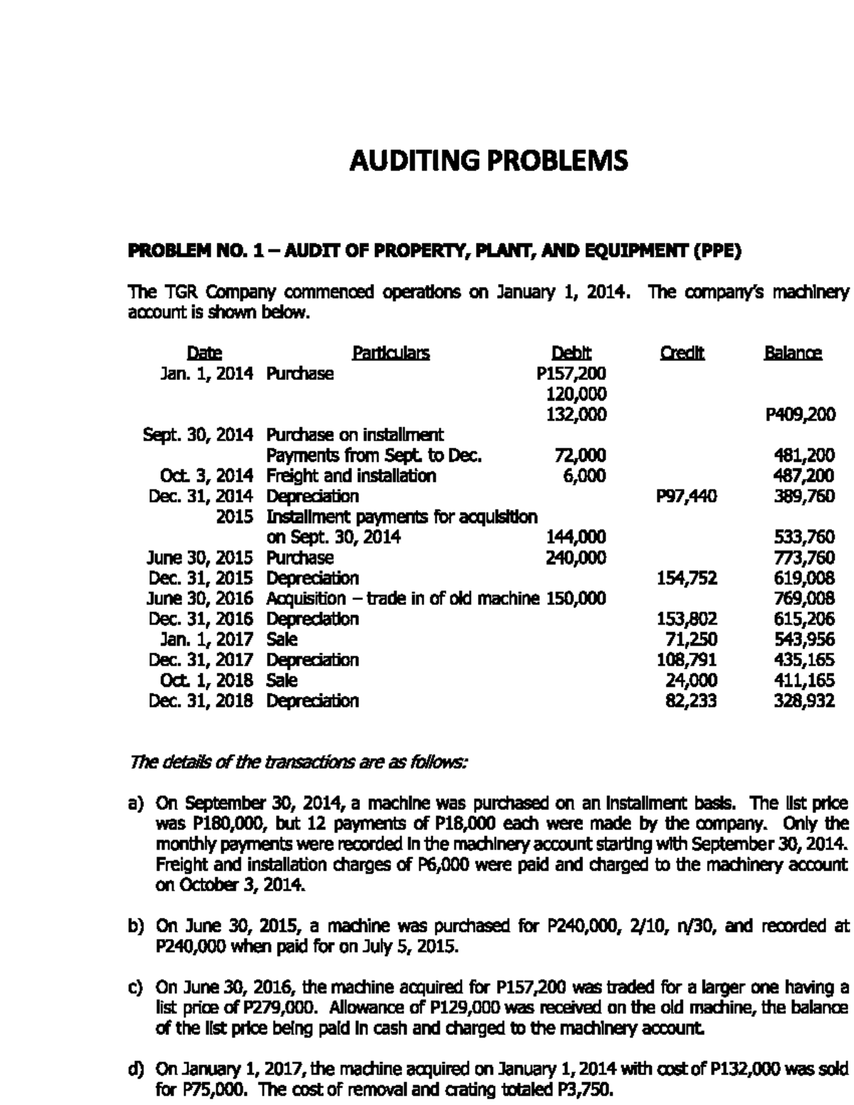 Sample- Audit- Problem-Exercises - Industrial Engineering - Studocu