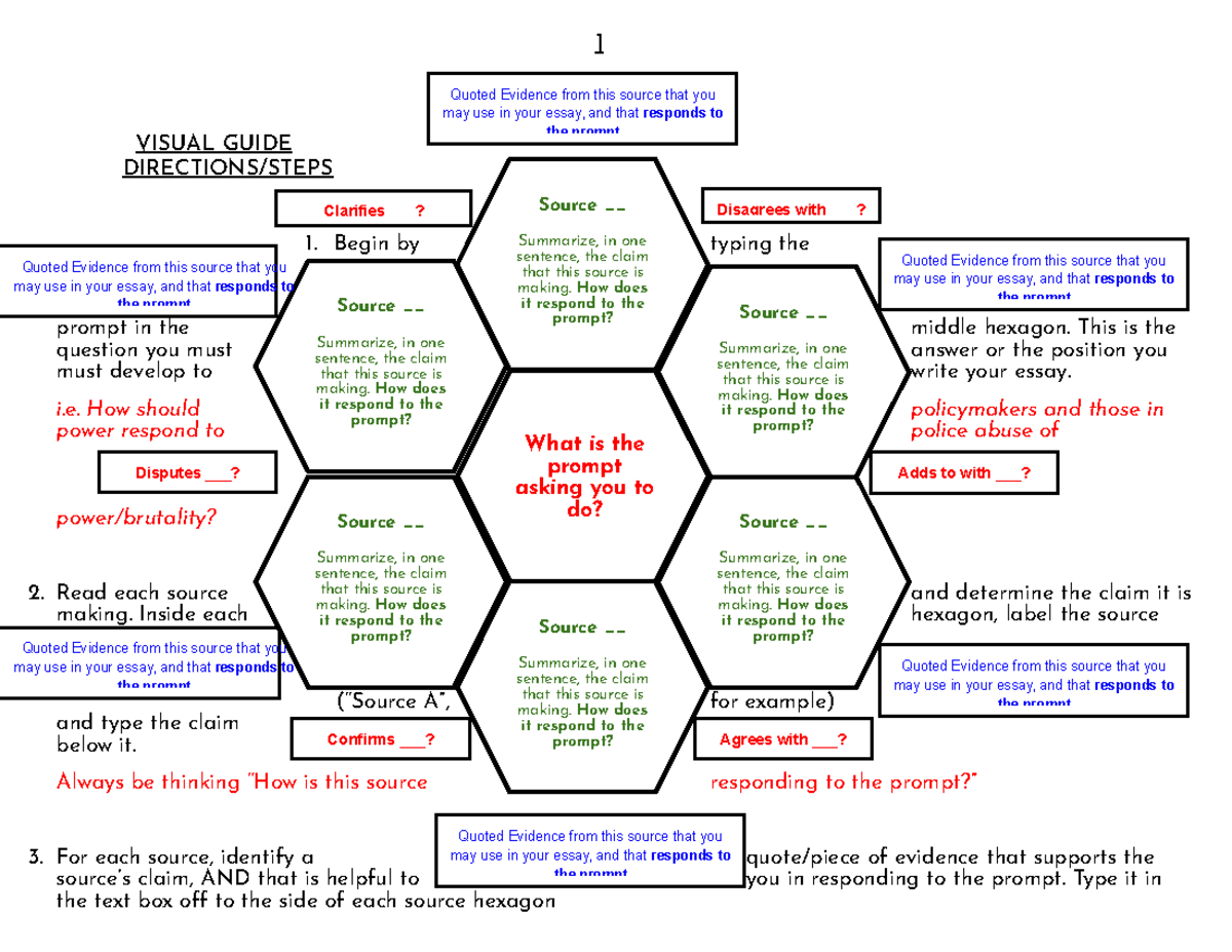 Sarah Manoj - Hexagonal Thinking Map (Digital) Larson - ] VISUAL GUIDE ...