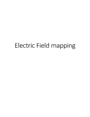 Lab 1 Electric Field Mapping - Electric Field mapping Objective: To ...
