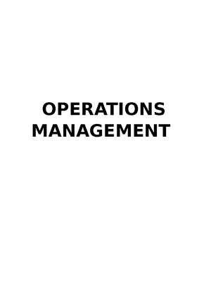 Operations Management 28 - OPERATIONS MANAGEMENT MAINTENANCE MANAGEMENT ...