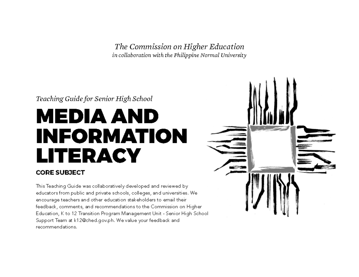 MIDEA AND INFORMATION LITERACY - ####### Teaching Guide for Senior High ...