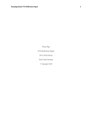 Week 10- Reflection Paper - Week 10: Reflection Paper Kimberly Ramos ...