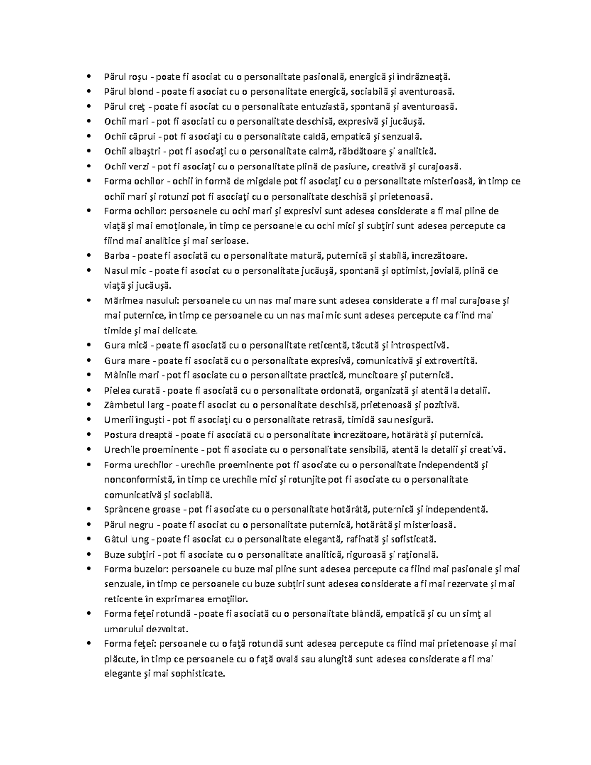 Portret fizic-analizare trasaturi - Părul roșu - poate fi asociat cu o ...