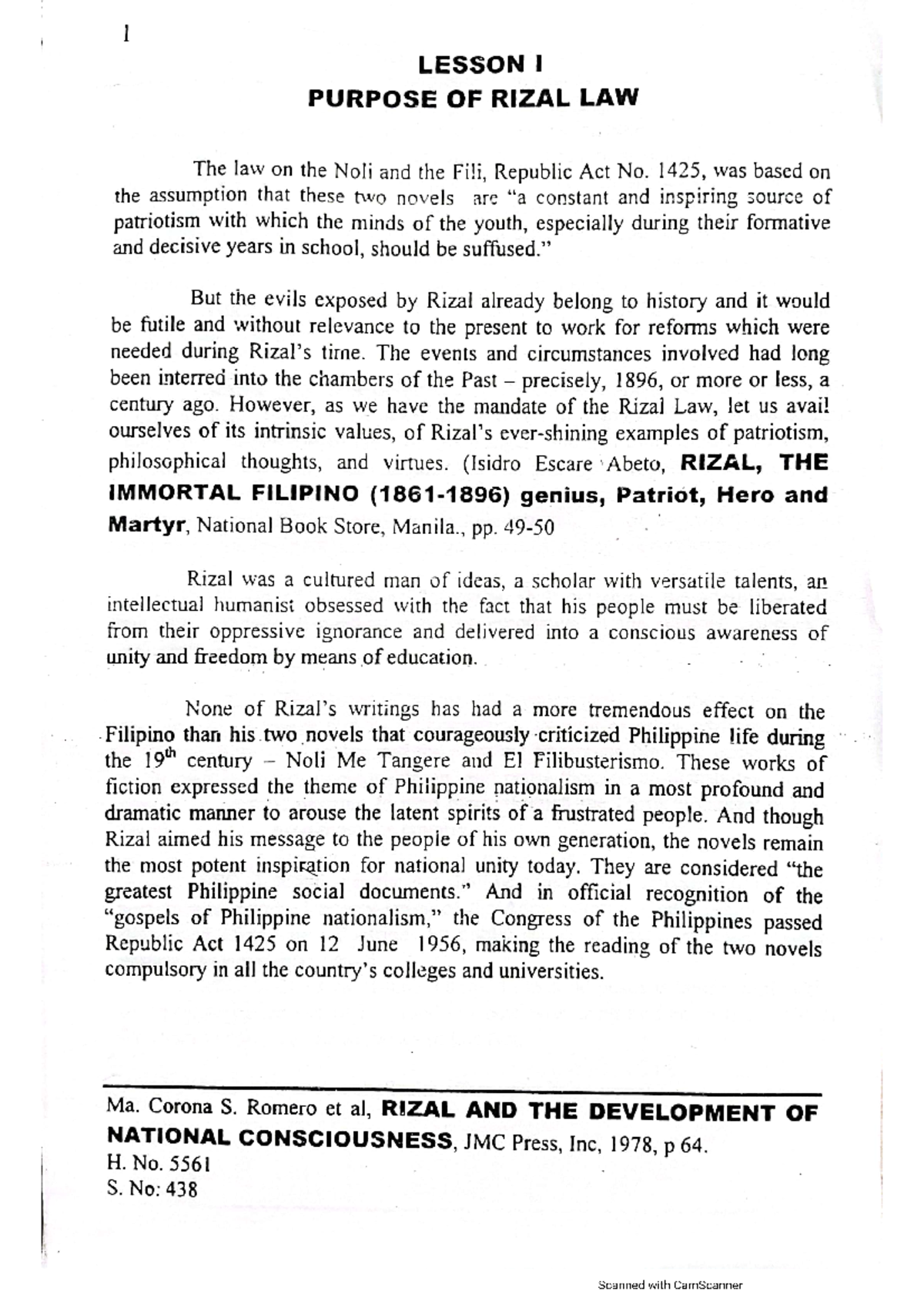 RA 1425 - The RA 1425 rizal life and works - Life and Works of Rizal ...