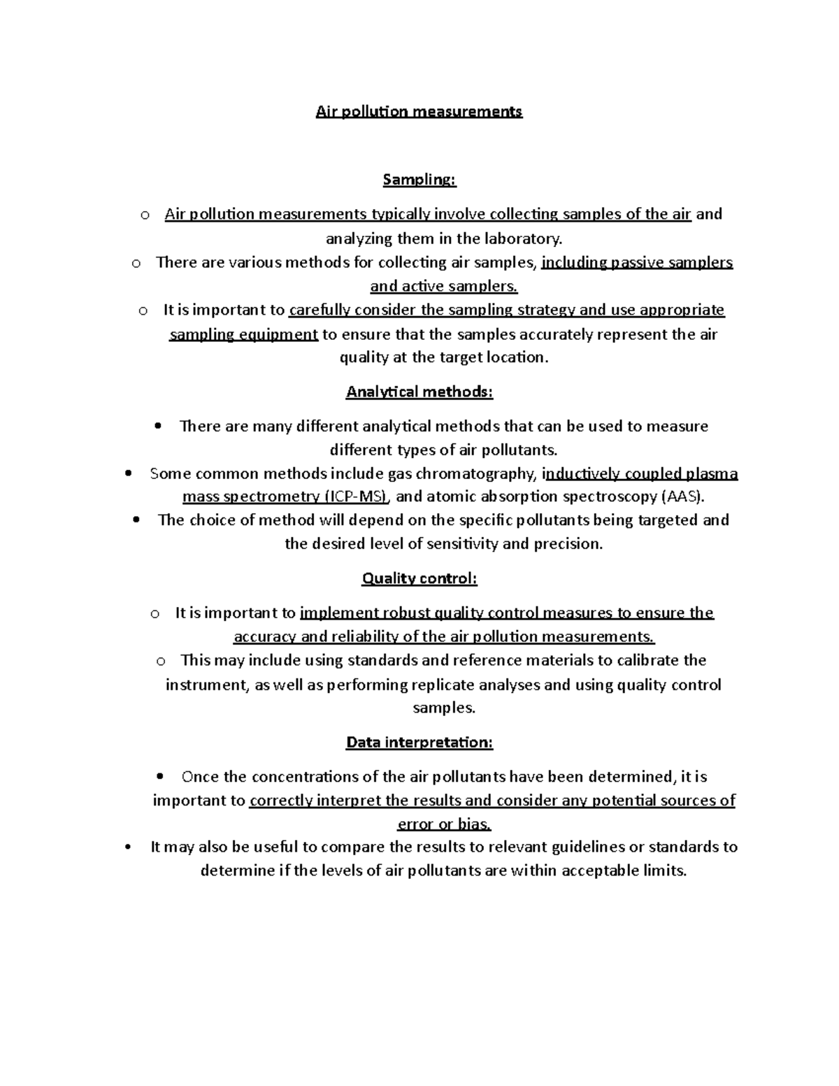 Document 88 (26) - Air pollution measurements for analytical chemistry ...