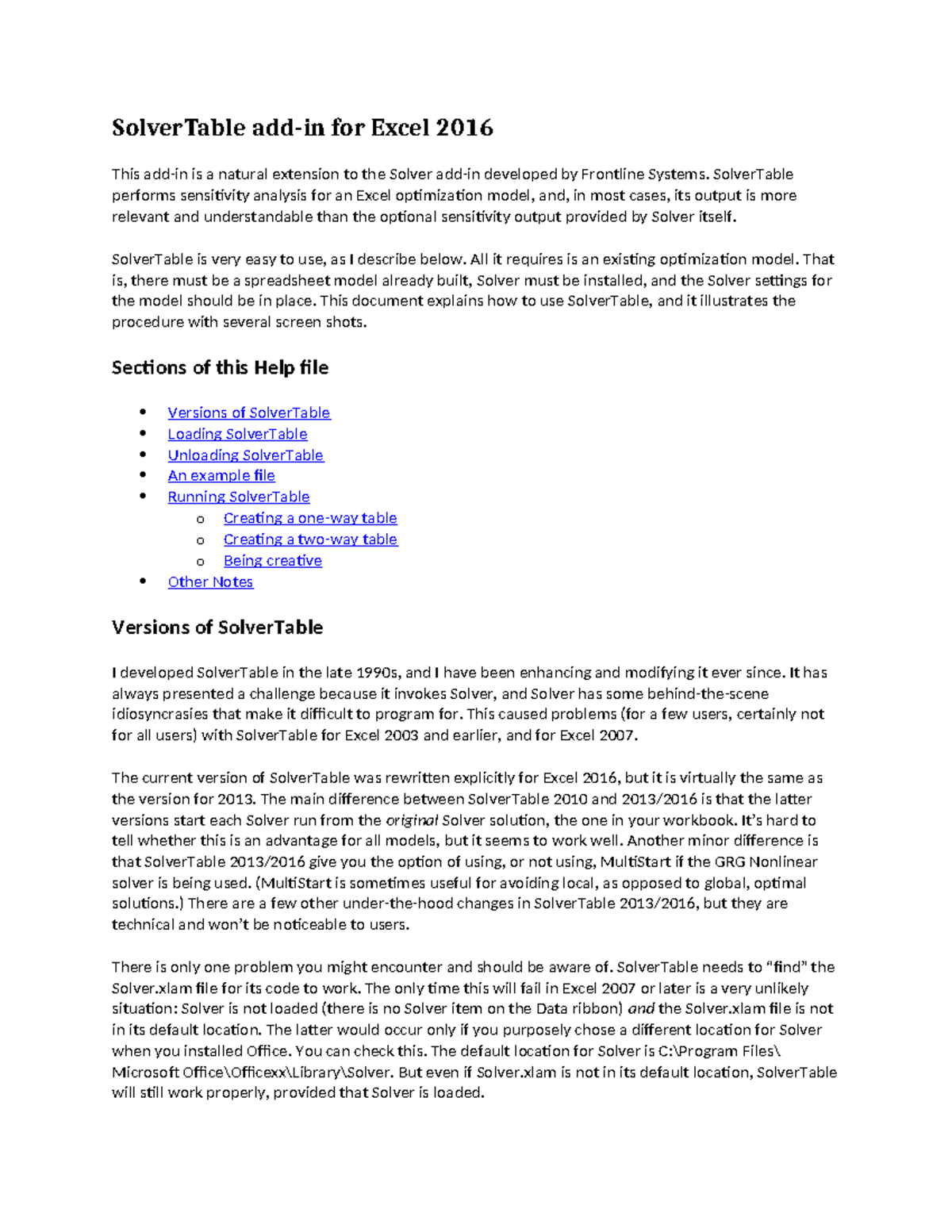 Solver Table Help - asasjsjajs - SolverTable add-in for Excel 2016 This ...