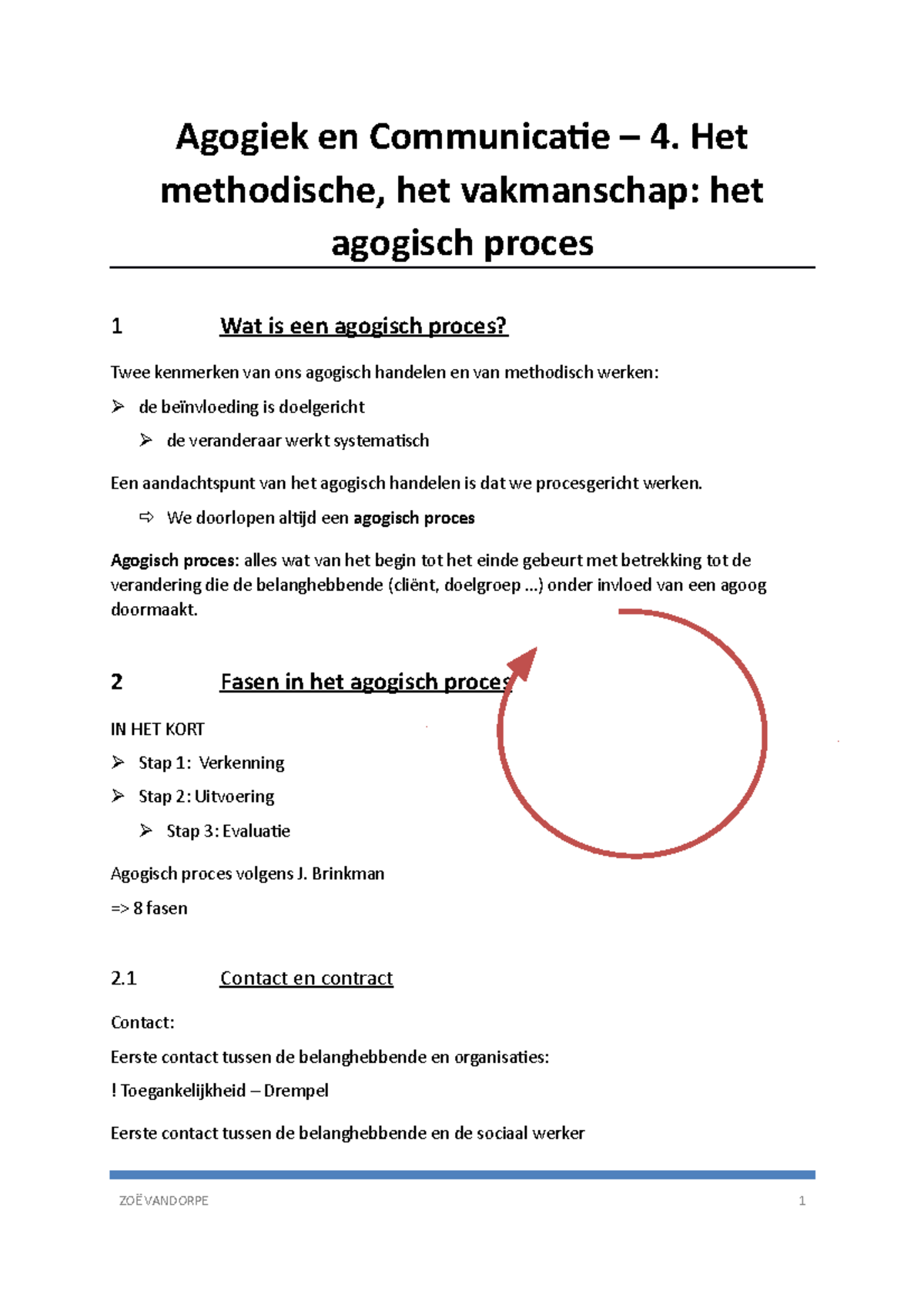 Nota's agogiek & communicatie hoofdstuk 4 - Agogiek en Communicatie – 4 ...