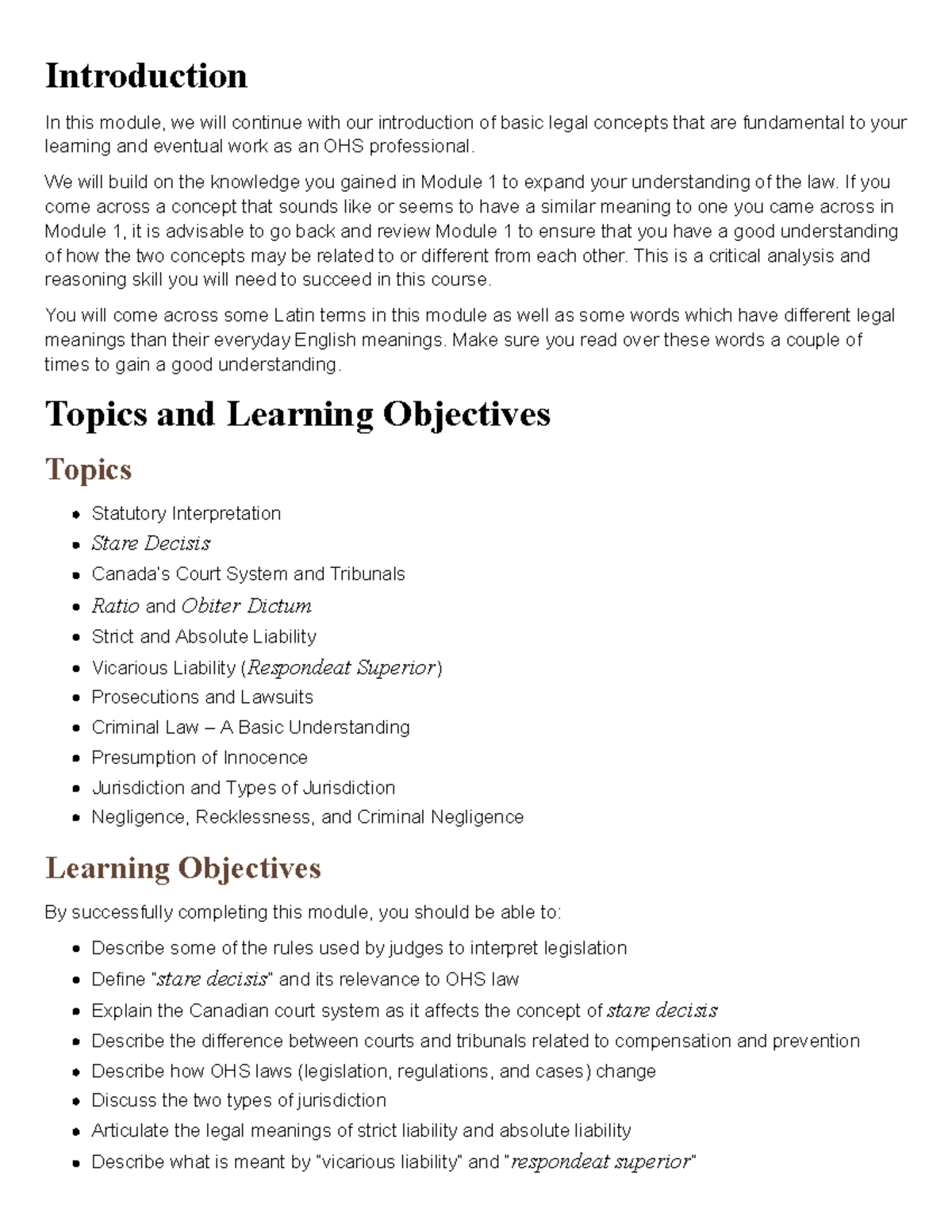 COHS208, Module 2 - Introduction - Introduction In this module, we will ...