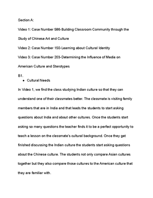 TASK 1 Video Observation - D090 - WGU - Studocu