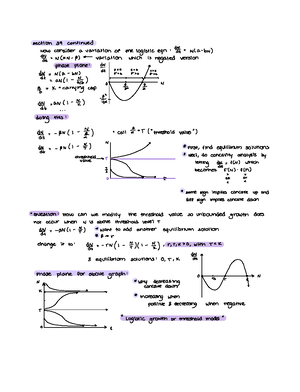 MATH141 - Lecture 6 - Notes on section 40: Discrete logistic growth ...