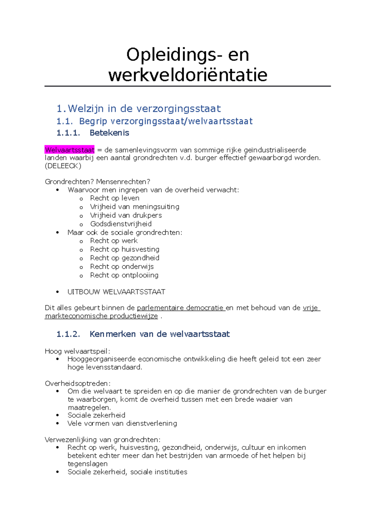 Opleidings- en Werkveld Oriëntatie - Opleidings- en werkveldoriëntatie ...