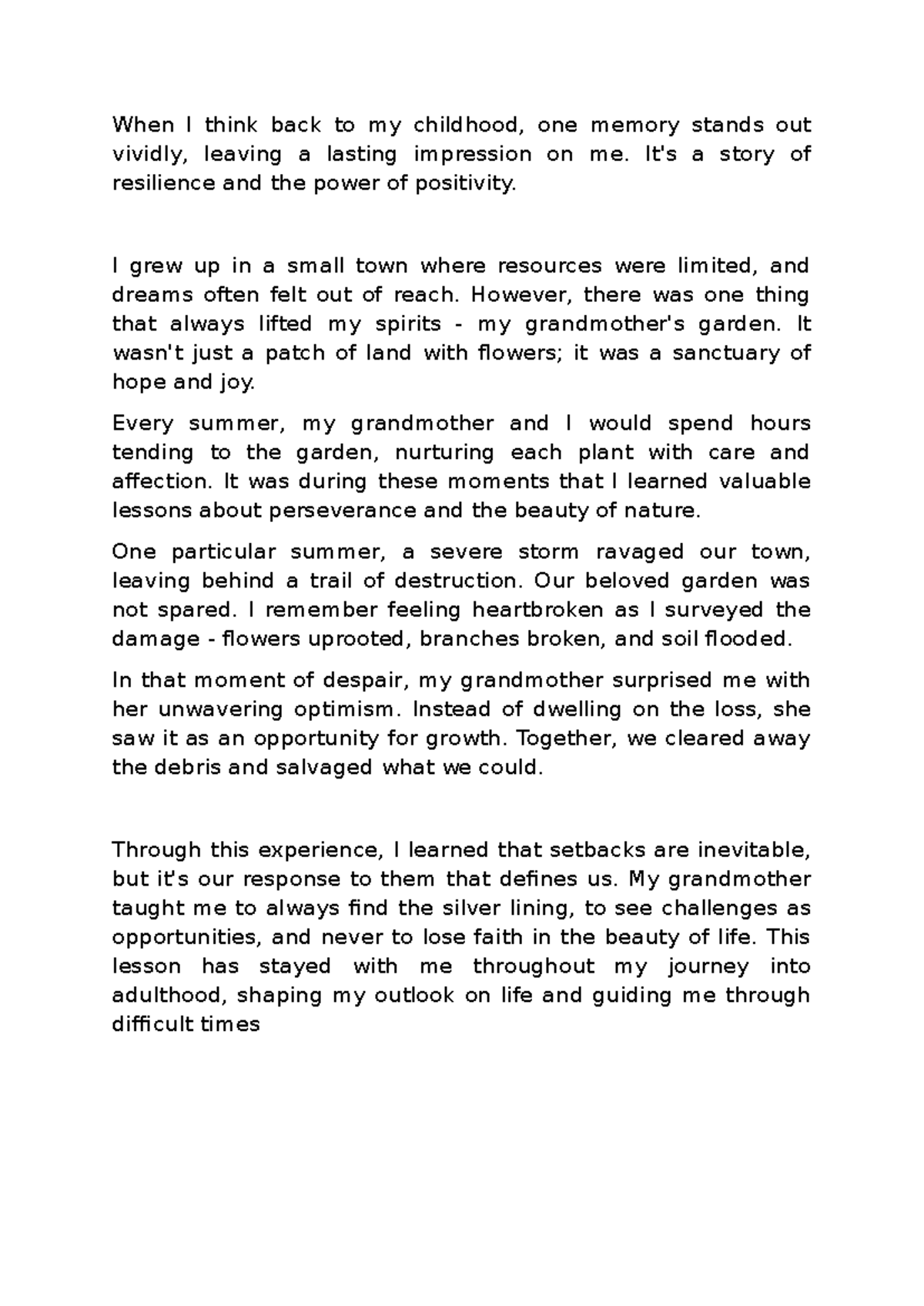 Topic Youth - dsadsadsa - When I think back to my childhood, one memory ...