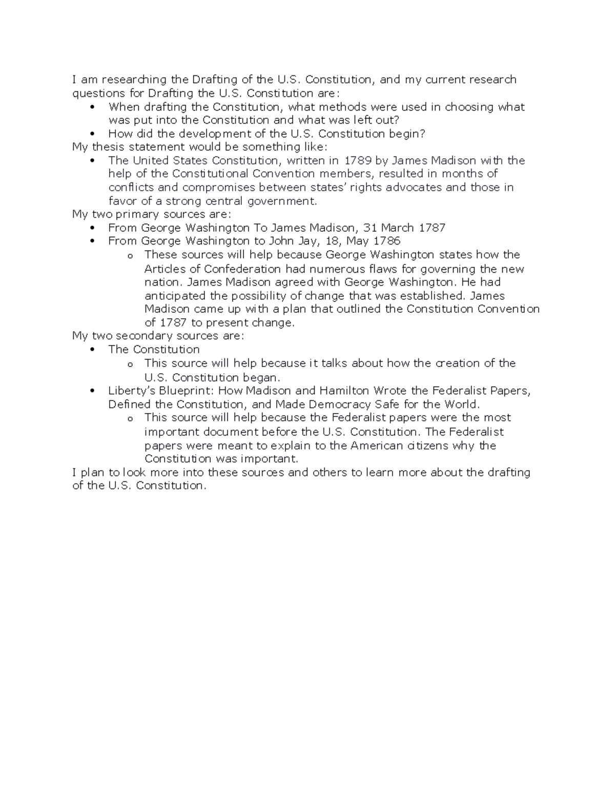 Discussion - Primary and secondary sources - I am researching the ...