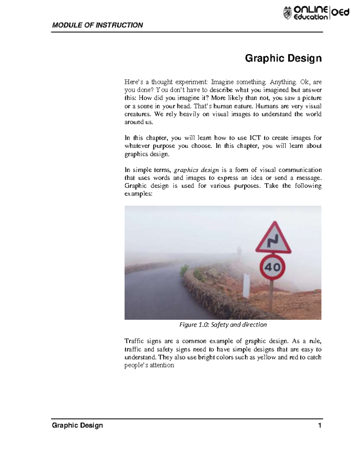 Week 011-Module Graphic Design - MODULE OF INSTRUCTION Graphic Design 1 ...