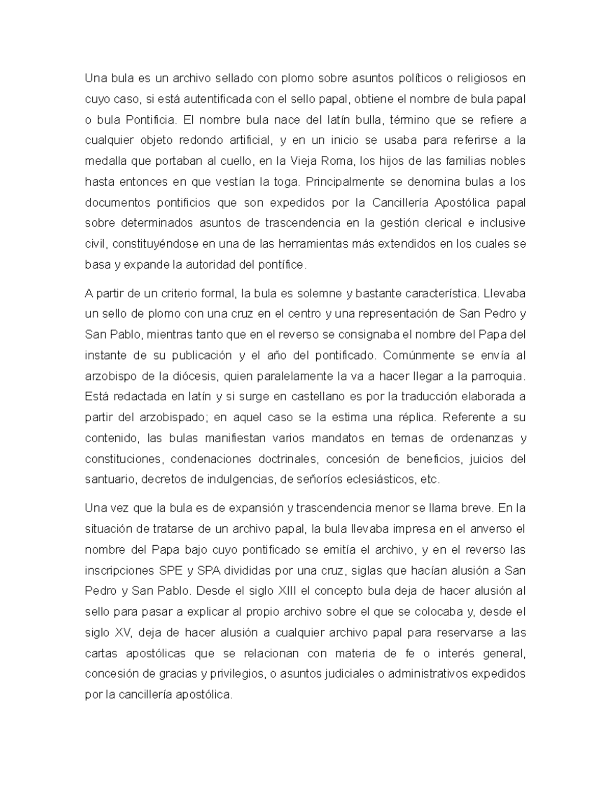 Bulas papales - Una bula es un archivo sellado con plomo sobre asuntos ...