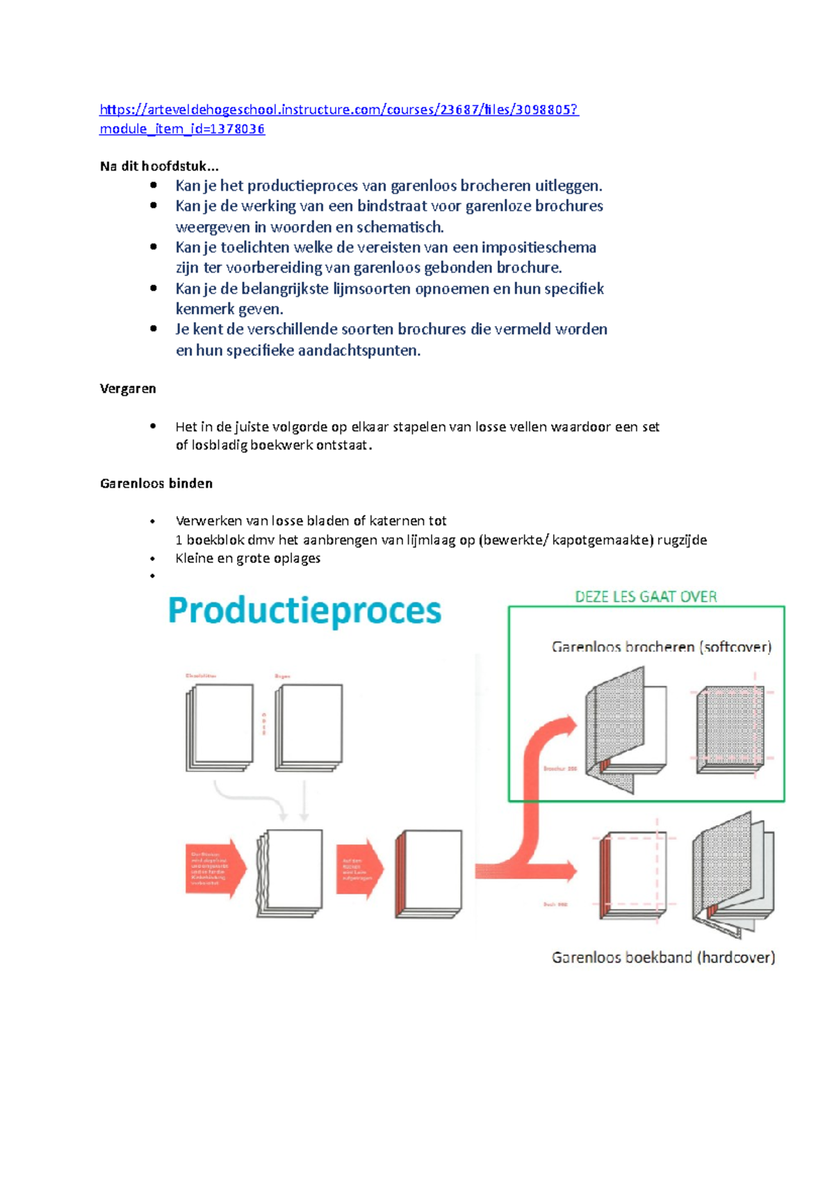 Printprod garenloos binden - arteveldehogeschool.instructure/courses ...