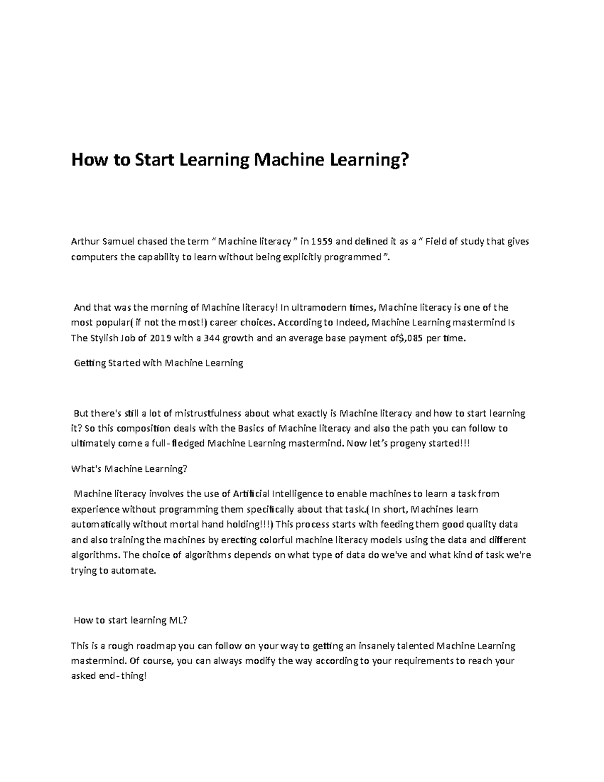 How to Start Learning Machine Learning - And that was the morning of ...