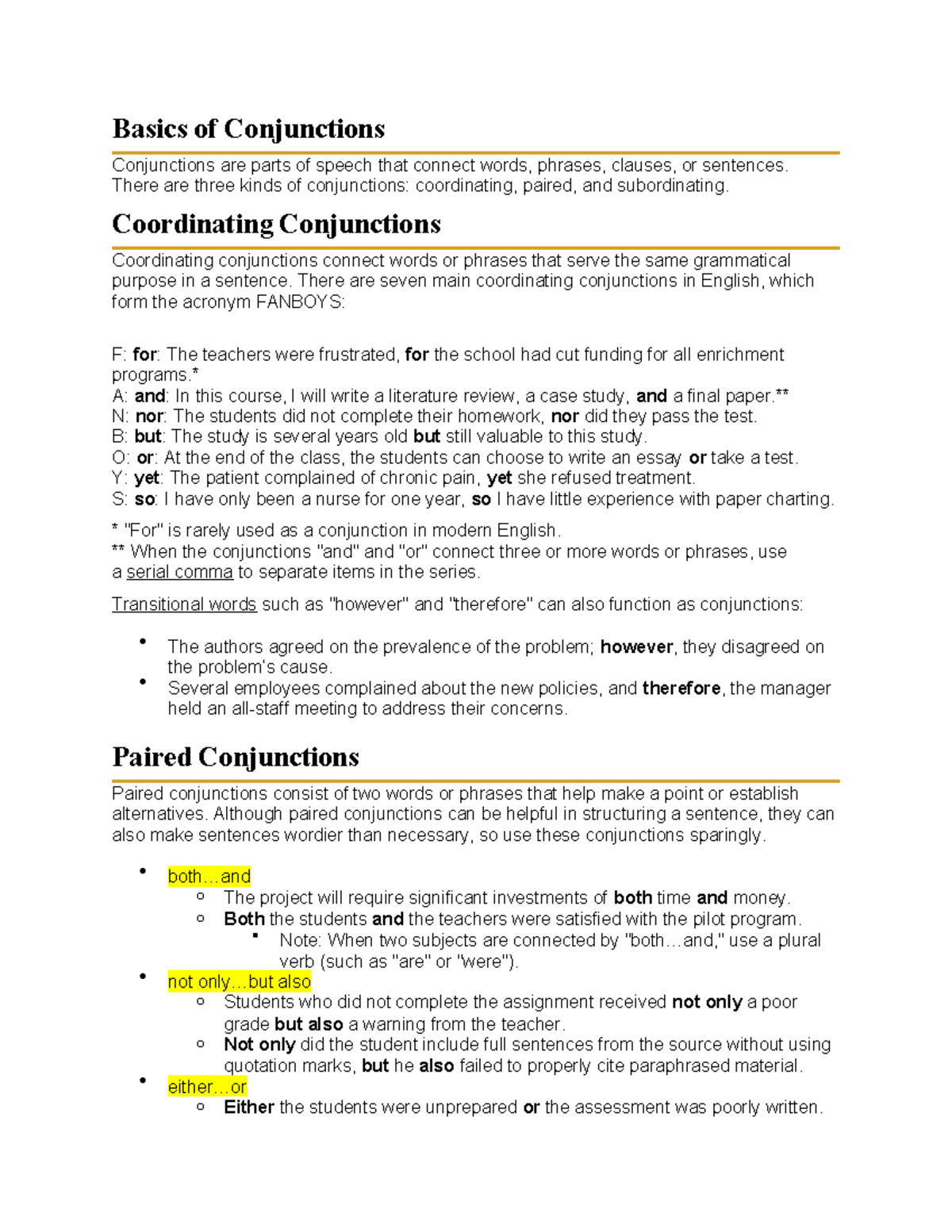 Conjunctions - Lesson about conjunction - Basics of Conjunctions Conjunctions are parts of ...