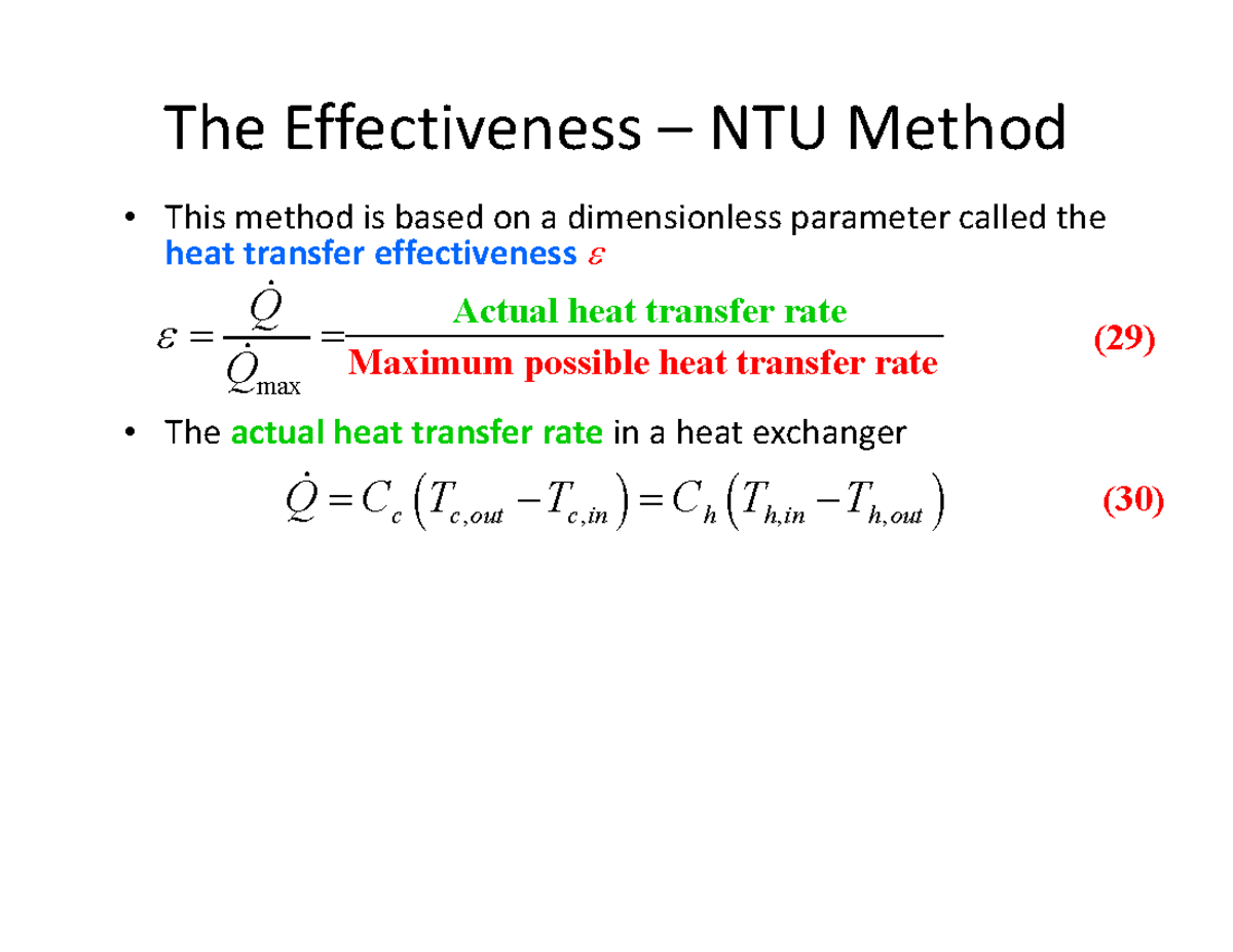 Lecture 4 2023 - Notes - The Effectiveness – NTU Method This method is ...
