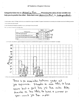 Chapter 4 Review KEY - AP Statistics: Chapter 4 Review the entire group ...