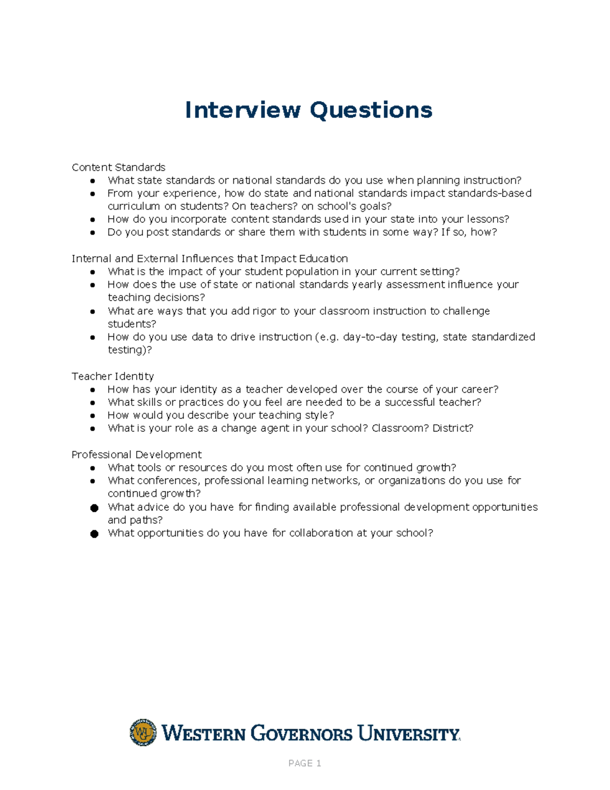 Interview Questions teacher ivterview 2021 - Interview Questions ...