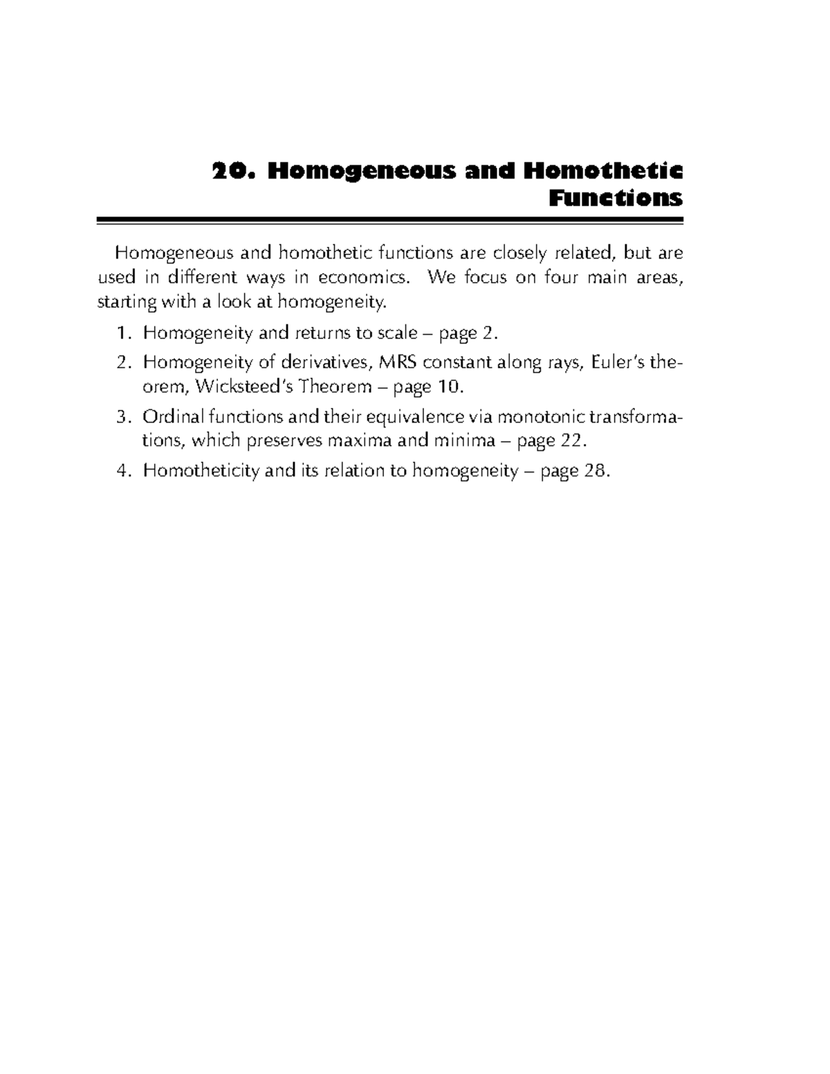 Homogeneous and homothetic function - 20. Homogeneous and Homothetic ...