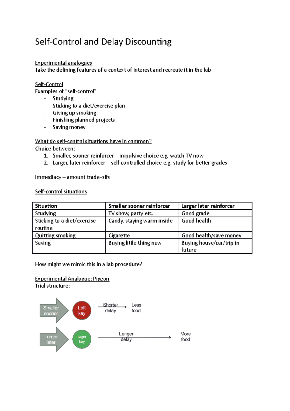 Self Control Delay Discounting - Self-Control and Delay Discounting ...