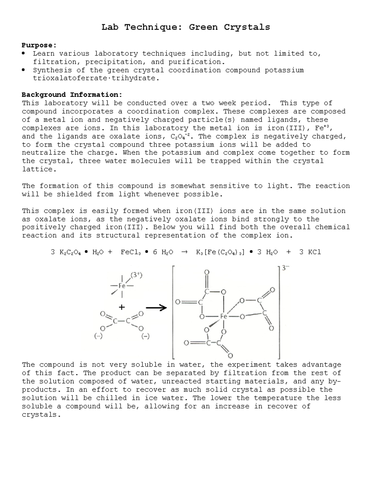 Lab Technique Green Crystals rev2 - Lab Technique: Green Crystals ...