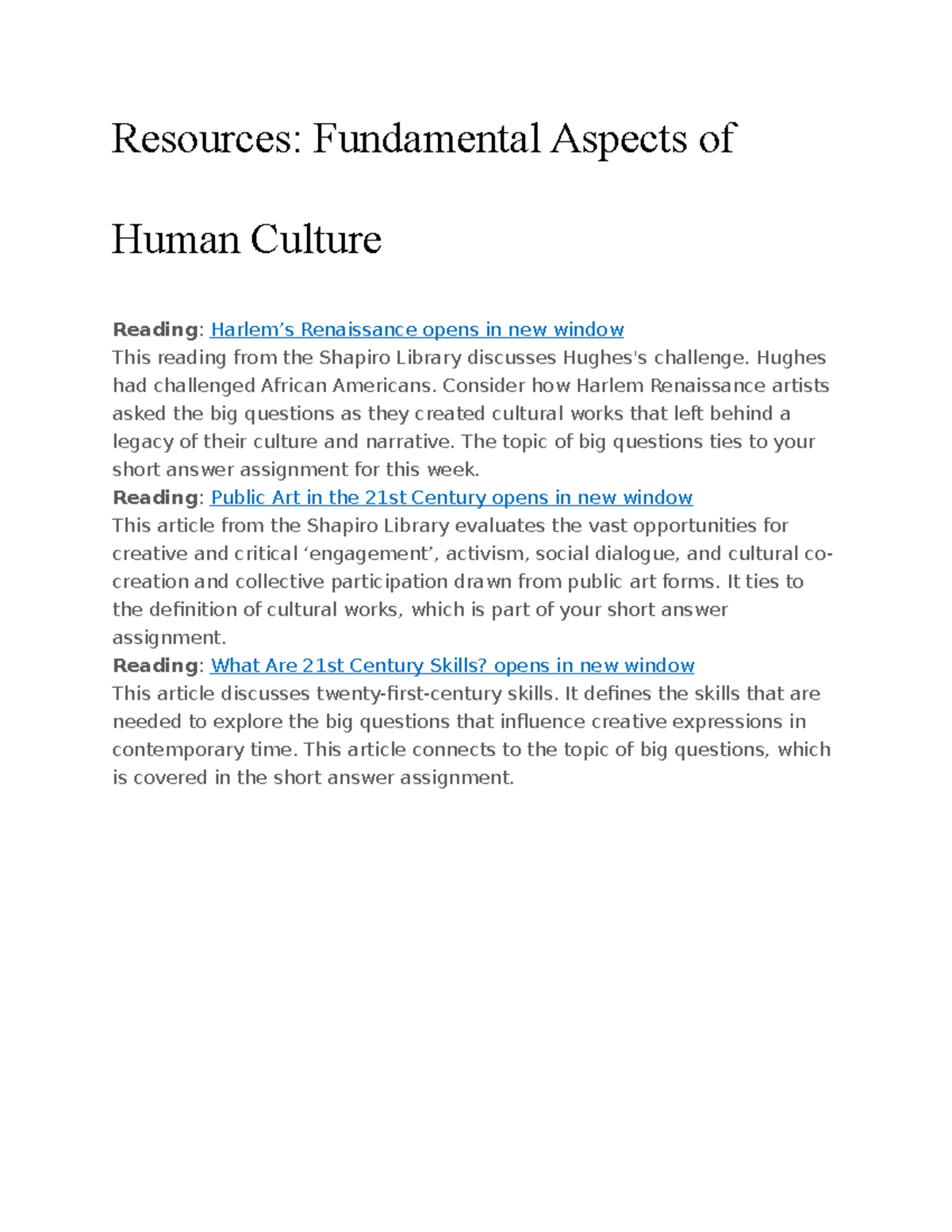Resources Human Culture Notes - Resources: Fundamental Aspects of Human ...