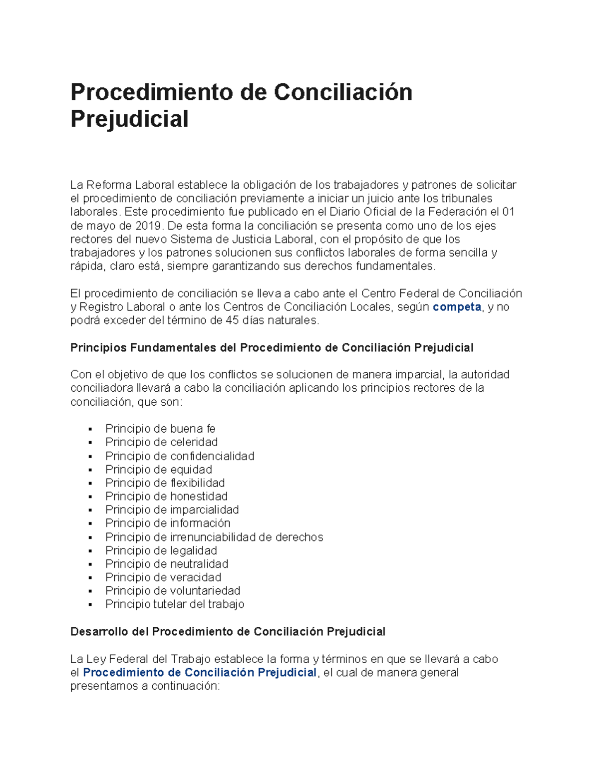 Preguntas y Respuestas Sobre Procedimiento de Conciliación Prejudicial ...