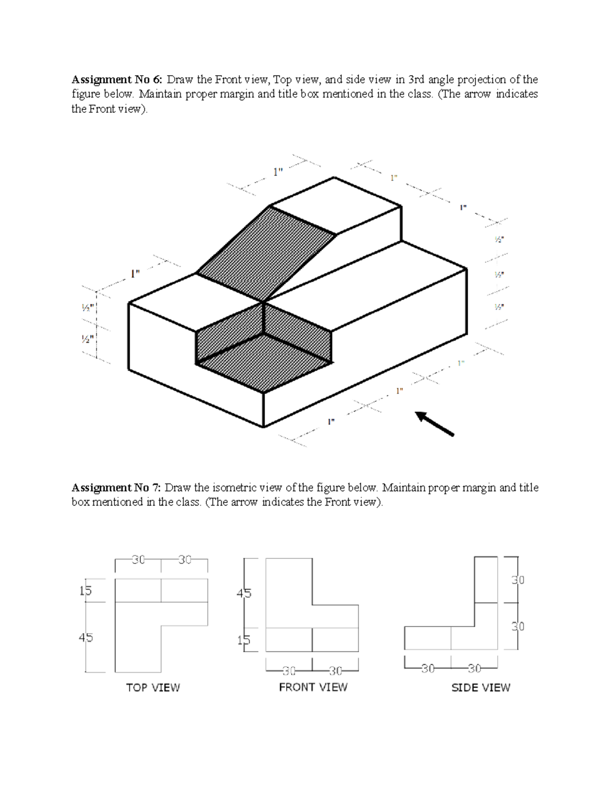 Orthographic and Isometric Assignment - Electronic Device - Assignment ...