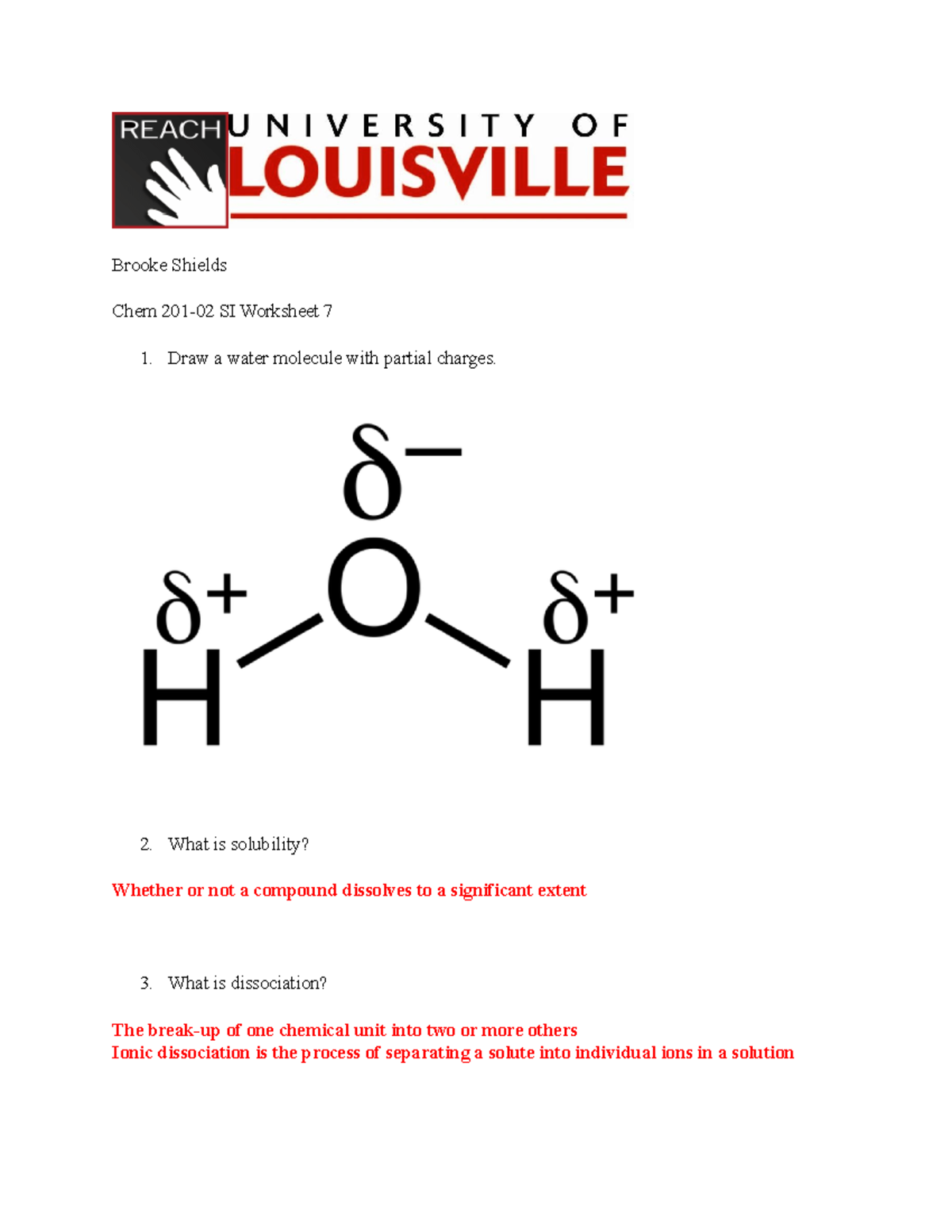 SI Chem Worksheet 7 Answers - Brooke Shields Chem 201-02 SI Worksheet 7 ...